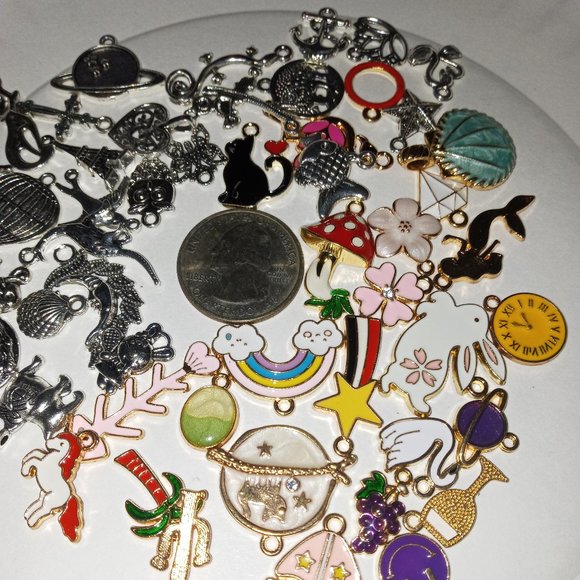 Jewelry | 4 Random Charms Will Be Sent To You See Quarter For Size ...